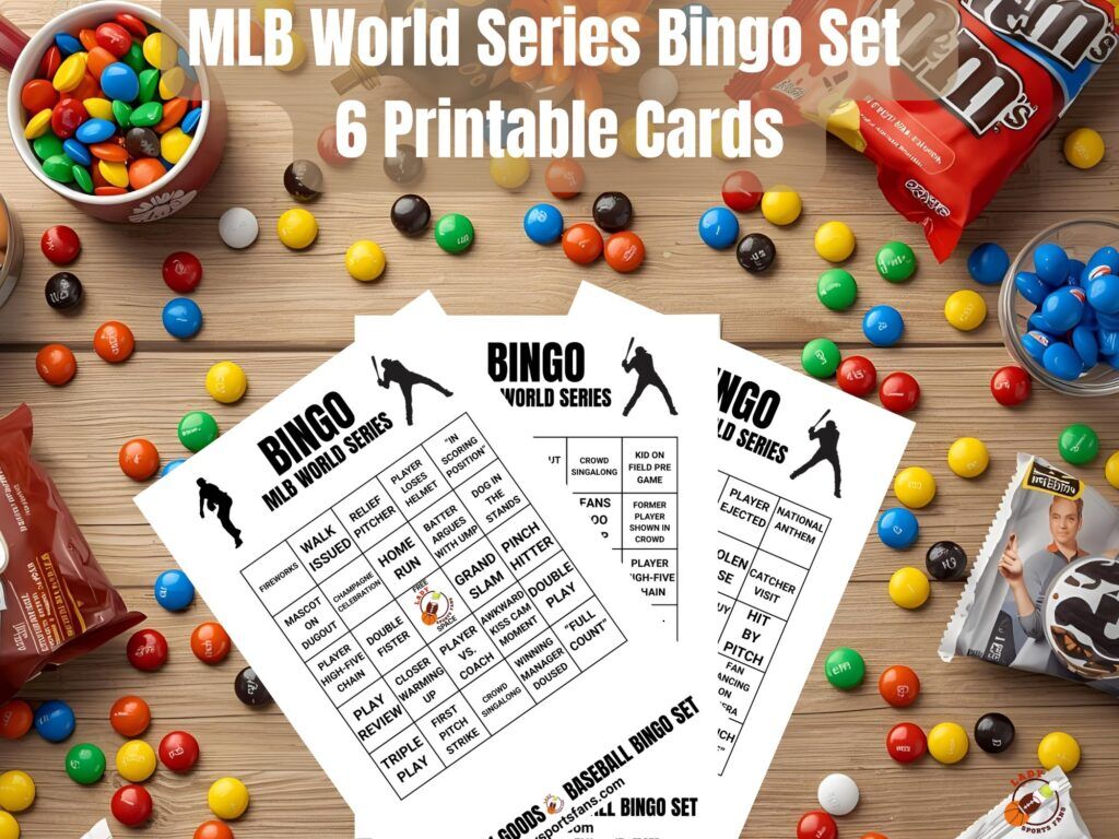 MLB World Series Baseball Bingo (Free Printable!) - Lady Sports Fans